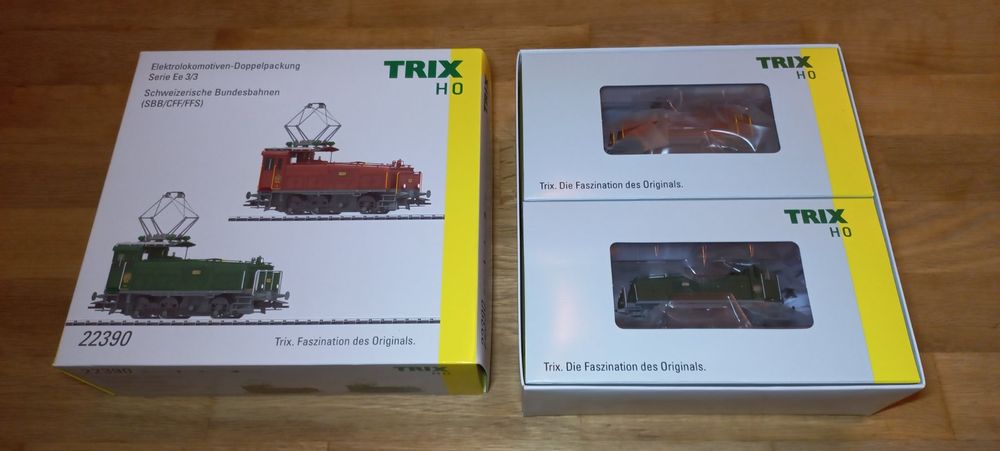Trix 22390 SBB Ee 3/3 Doppelpackung H0 DC digital/sound NEU (Neu und ...