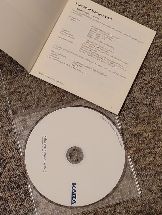 KABA Evolo Manager 4.6 Schlüssel Verwaltungssoftware (Gebraucht) in ...
