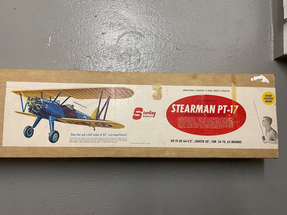 RC Vintage Modellflugzeug Sterling Stearman PT-17 (Neu (gemäss ...