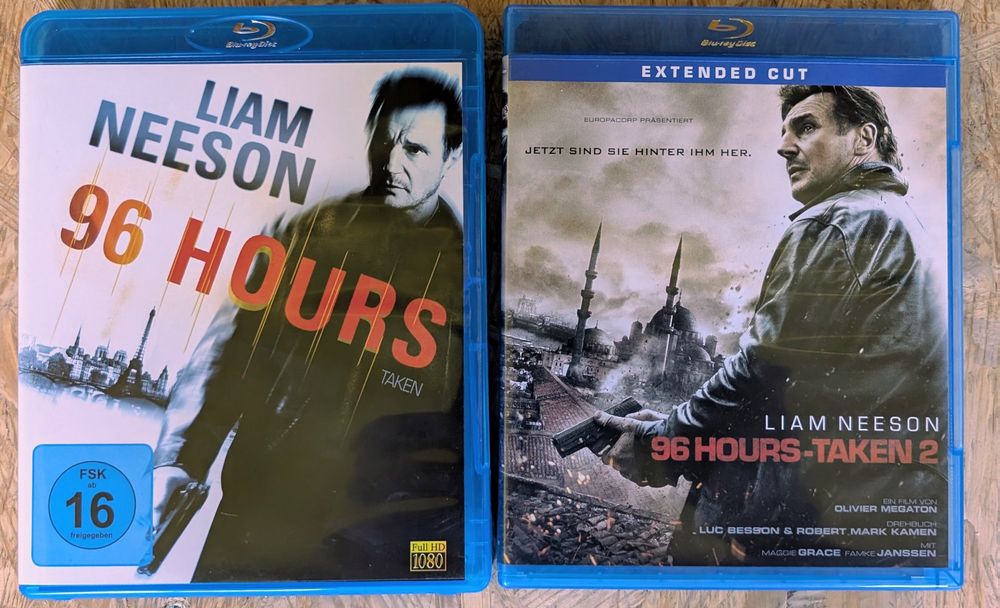 96 Hours - Taken, Blu-ray (Teil 1 & 2) - Spannende Action! (Gebraucht ...
