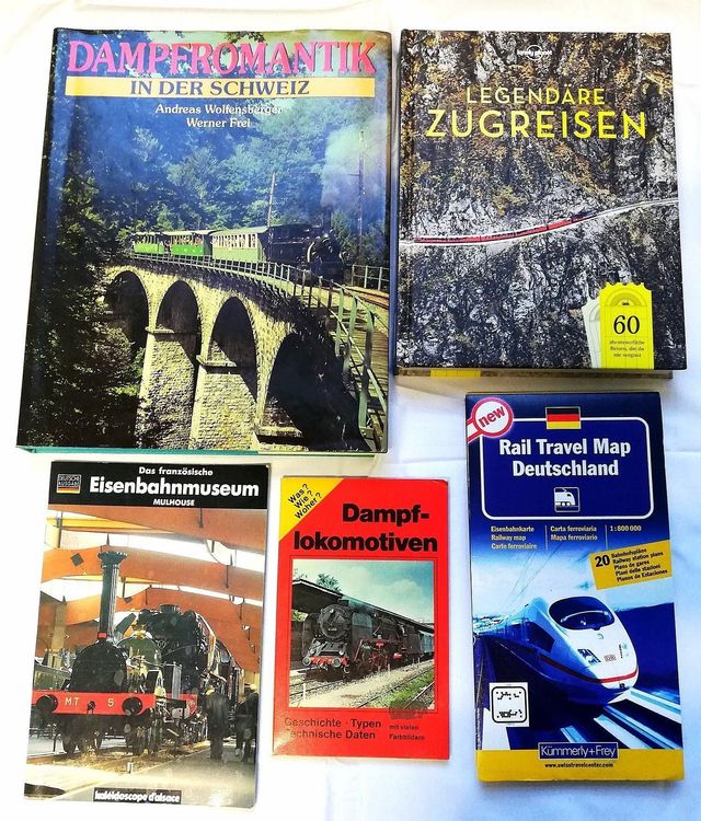 4 Eisenbahnbücher +Bahnkarte Deutschland | Kaufen auf Ricardo