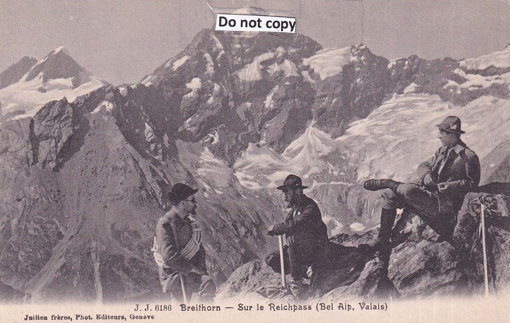 Belalp VS ob Naters - Bergsteiger auf dem Reichpass | Kaufen auf Ricardo