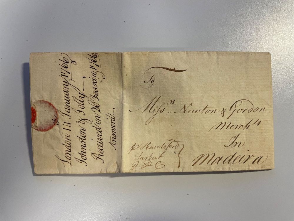1766 Entire Maritime Packet Letter London to Madeira Island (Gebraucht ...