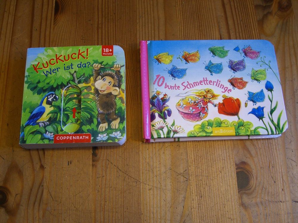 2 Büchlein "Kuckuck! Wer ist da?"+"10 bunte Schmetterlinge" (Gebraucht ...