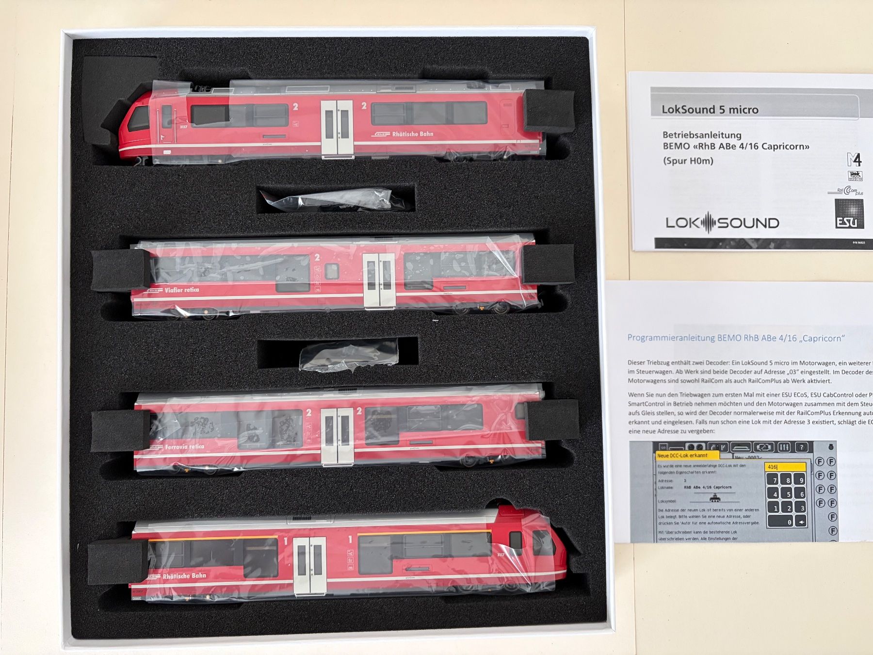 BEMO 7345 107 RhB ABe 4/16 Capricorn Digital + Sound (Neu und ...