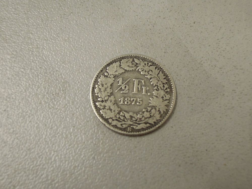 CH ½ Franken 1875 Silber nicht gereinigt | Kaufen auf Ricardo