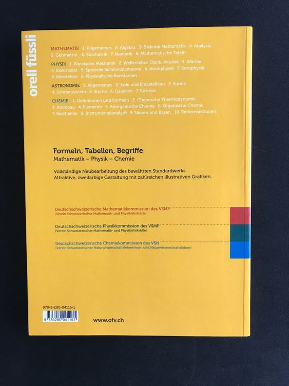 Formeln tabellen begriffe; formelbuch orell füssli (Gebraucht) in ...