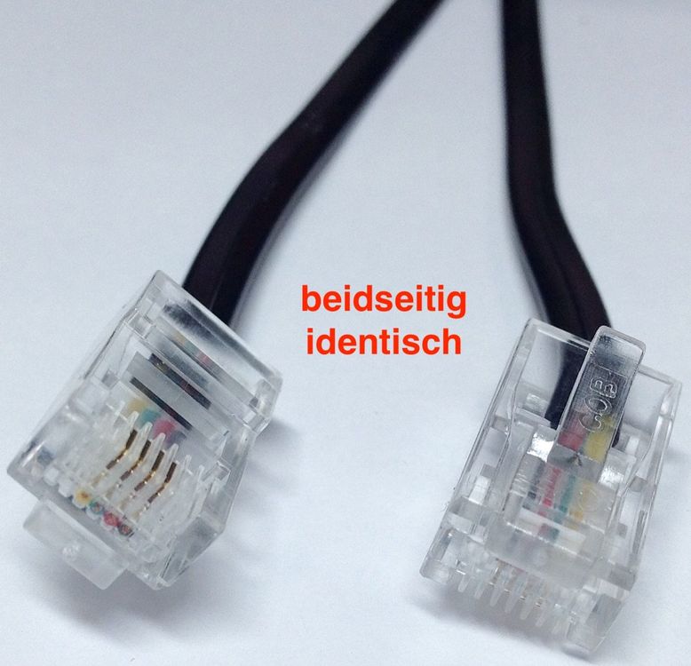 COB ISDN DSL Telefon Kabel 4-Phasen RJ45 ST/ST 1:1 ca.2,05m | Kaufen ...