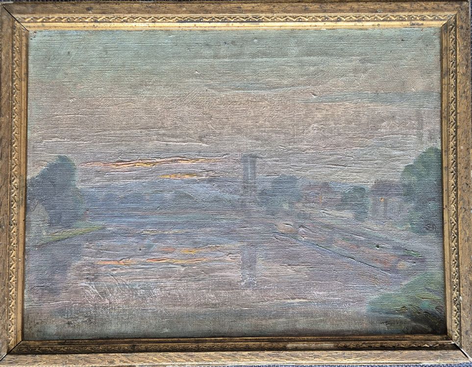 Petit tableau ancien signé expressionnisme huile sur toile (Gebraucht) in Tramelan für CHF 113 ...