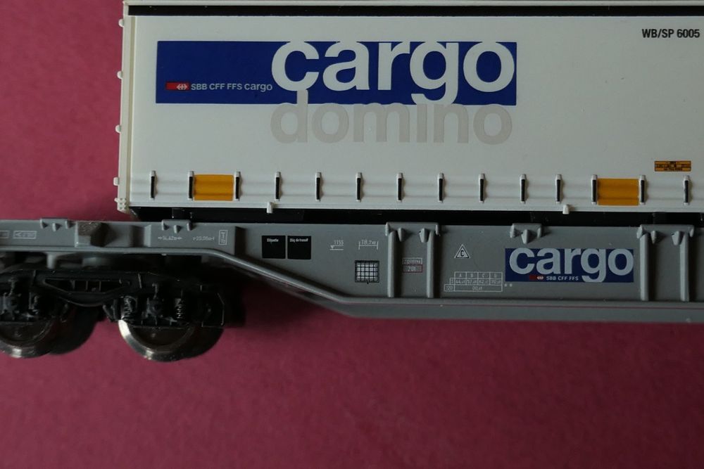 2 Fleischmann Containerwagen "cargo domino" der SBB (Gebraucht) in ...