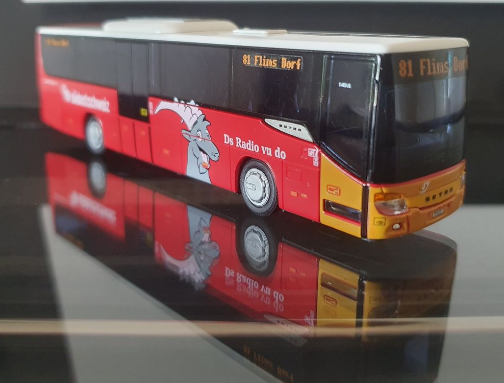 AWM PTT PostAuto Bus Setra S 415 UL GF "Flims Dorf" 1:87 (Neu (gemäss ...