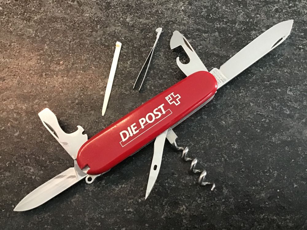 Das Victorinox Sackmesser "DIE POST PTT" mit altem Logo Top | Kaufen ...