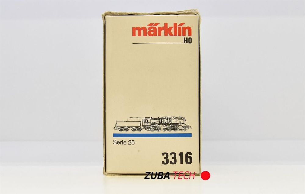 Märklin 3316 Dampflok Serie 25 SNCB H0 WS Analog mit OVP (Gebraucht) in ...