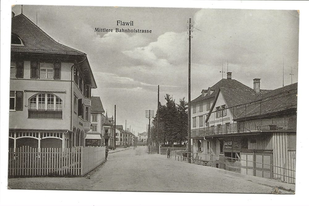 Flawil Sg Mittlere Bahnhofstrasse Gasthaus Toggenburg 1919 Kaufen