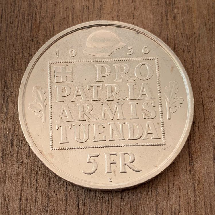 5 Franken Silber Wehranleihe 1936 | Kaufen auf Ricardo