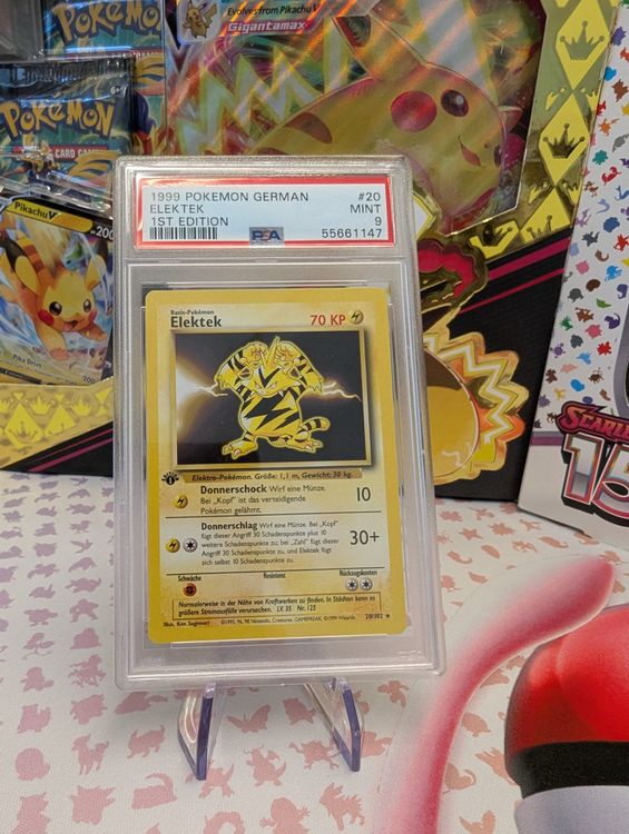 Pokemonkarte Elektek 1st Edition, 1999 Base Set, PSA 9 (Gebraucht) in ...