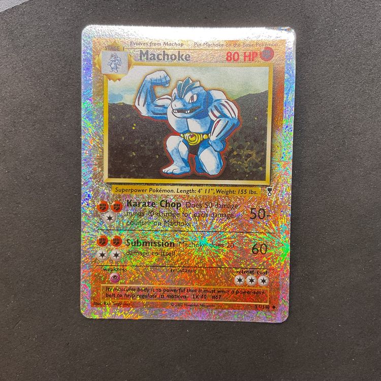 Pokémon Machoke Fire Work Reverse Legendary Collection Ab 1 (Gebraucht ...