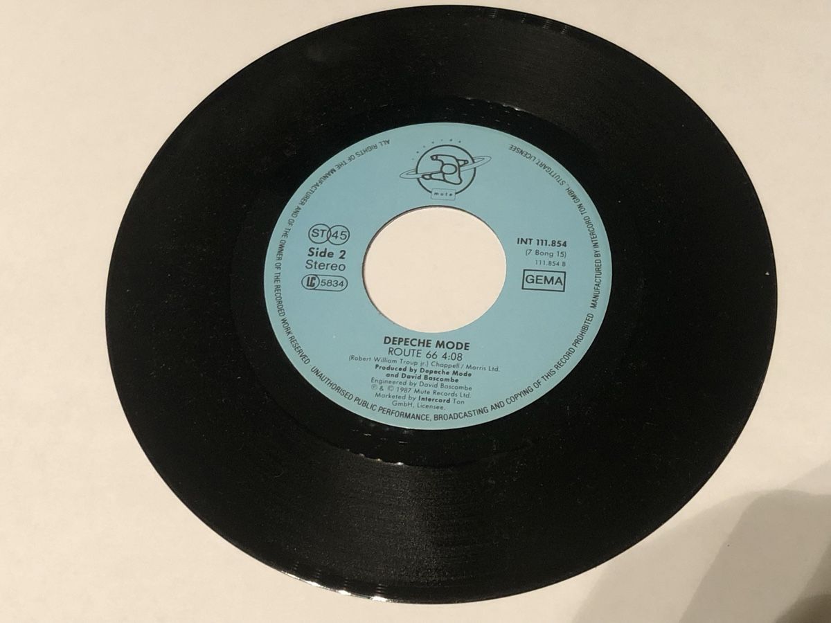 Depeche Mode. 1987. Behind The Wheel / Route 66 (Gebraucht) in ...