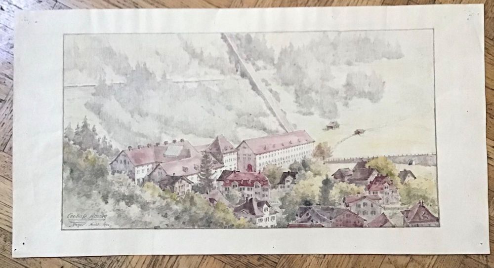 Antike Aquarell Signiert Datiert (Gebraucht) in Hochdorf für CHF 5 – mit Lieferung auf Ricardo ...