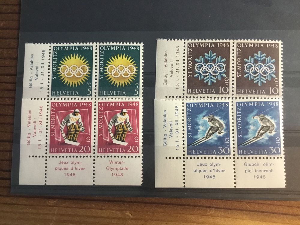 Schweiz Olympiade 1948 ** Lot (Gebraucht) in Roggwil TG für CHF 2 – mit Lieferung auf Ricardo kaufen