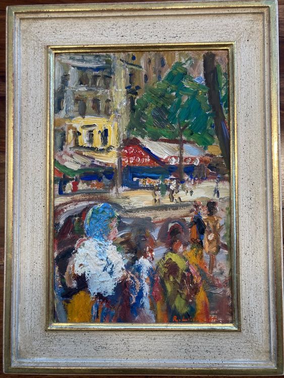 Robert Liebknecht, Öl auf Leinwand, Paris, 21 x 32.5cm (Gebraucht) in ...