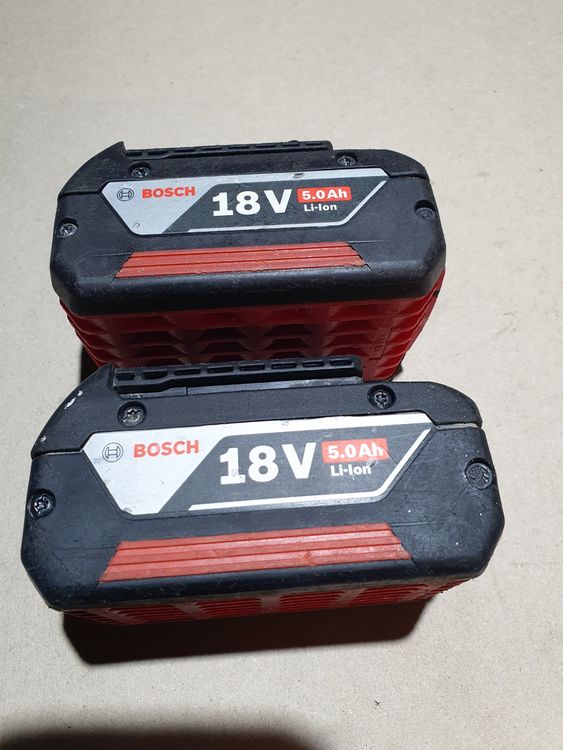 2 Bosch Akkus 18V 5Ah gebraucht (Gebraucht) in Reutigen für CHF 50 – nur Abholung auf Ricardo kaufen