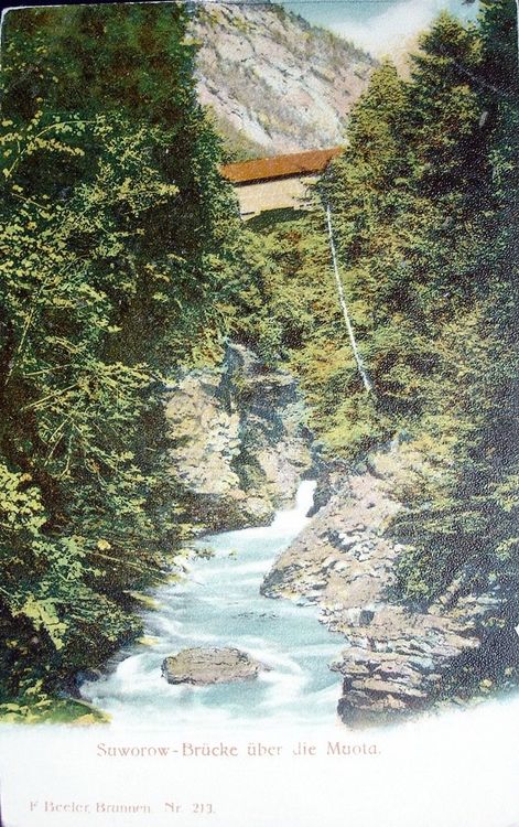 Muotathal SUWOROW-Brücke über die MUOTA | Kaufen auf Ricardo