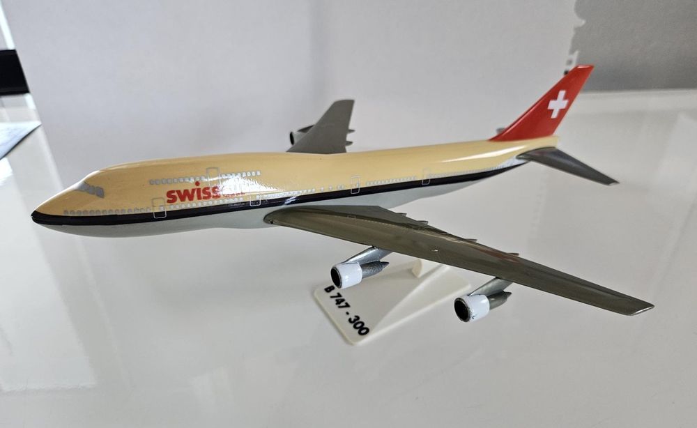 Boeing 747-300 Jumbo Jet Swissair - Modellflugzeug 1:200 (Gebraucht) in Amriswil für CHF 9.9 ...