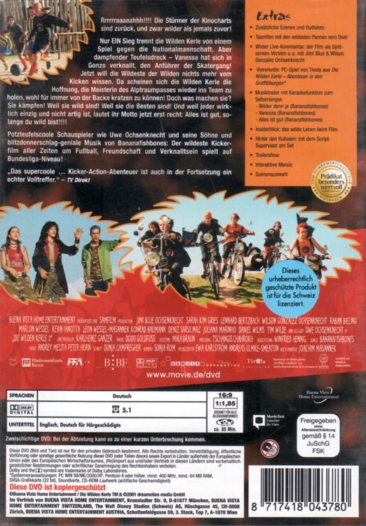 DVD: Die wilden Kerle (Teil 1, 2 und 3) (Gebraucht) in Tägerig für CHF ...