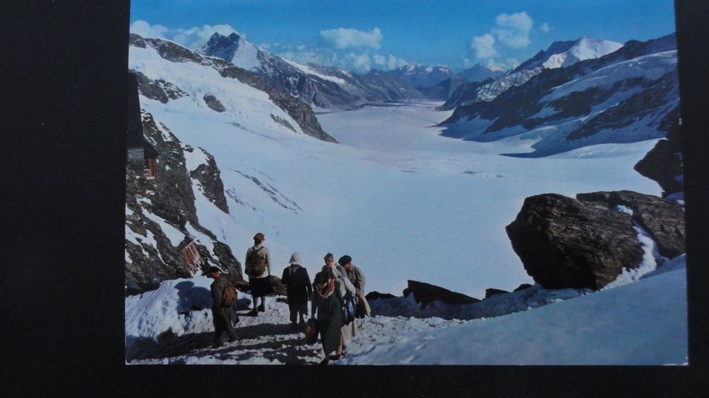 Antike Postkarte Jungfraujoch Aletschgletscher (Gebraucht) in Abtwil SG für CHF 1 – mit ...