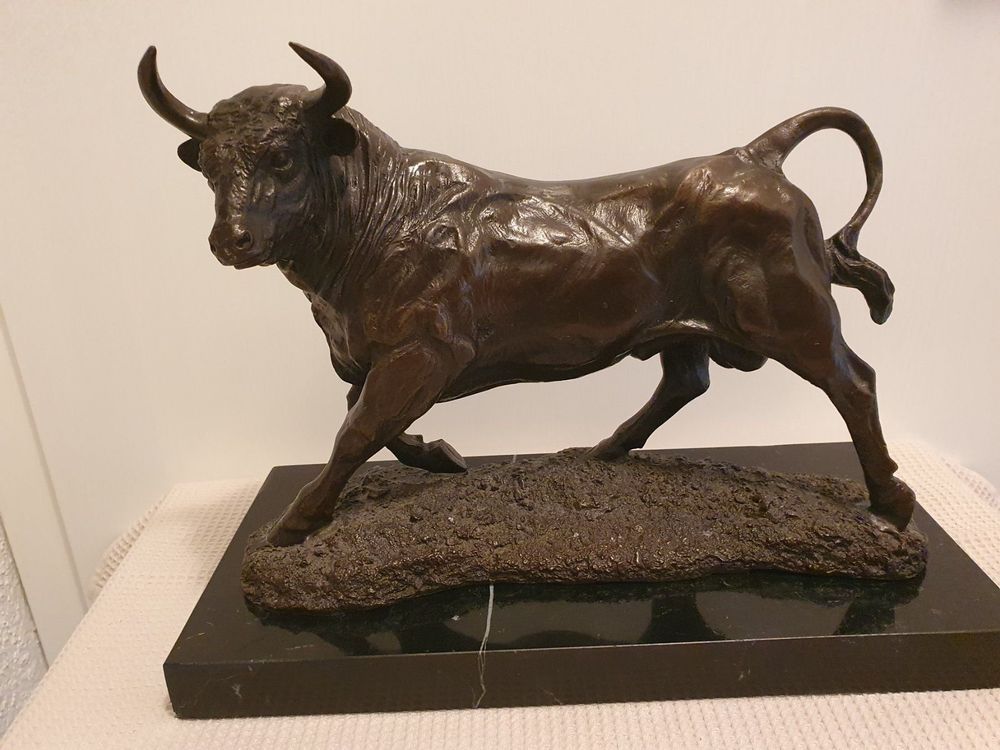 Bronze-Stier mit Signatur - Antoine-Louis Barye (Neu (gemäss Beschreibung)) in Effingen für CHF ...