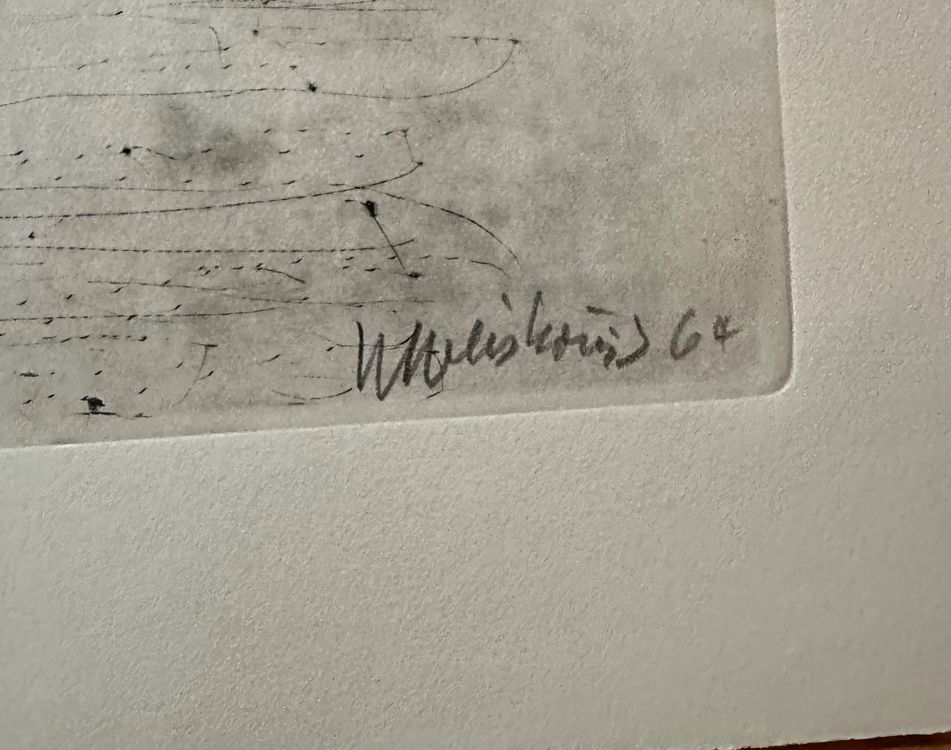 Werner Weiskönig (1907-1982) Litho Handsig (Gebraucht) in Hochdorf für CHF 5 – mit Lieferung auf ...
