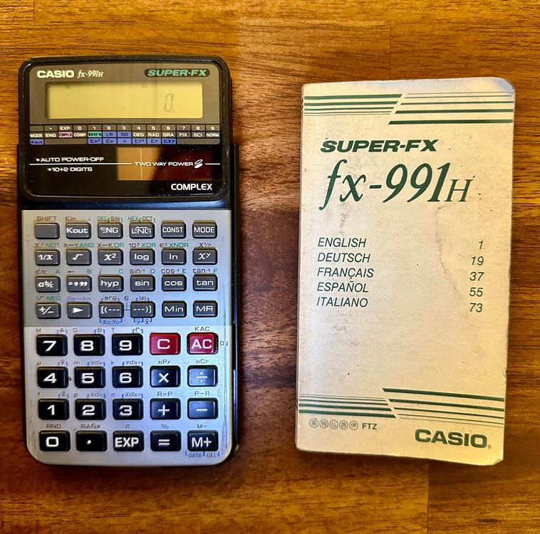 Casio Vintage Taschenrechner, fx-991H TOP!!! (Gebraucht) in Bassersdorf ...