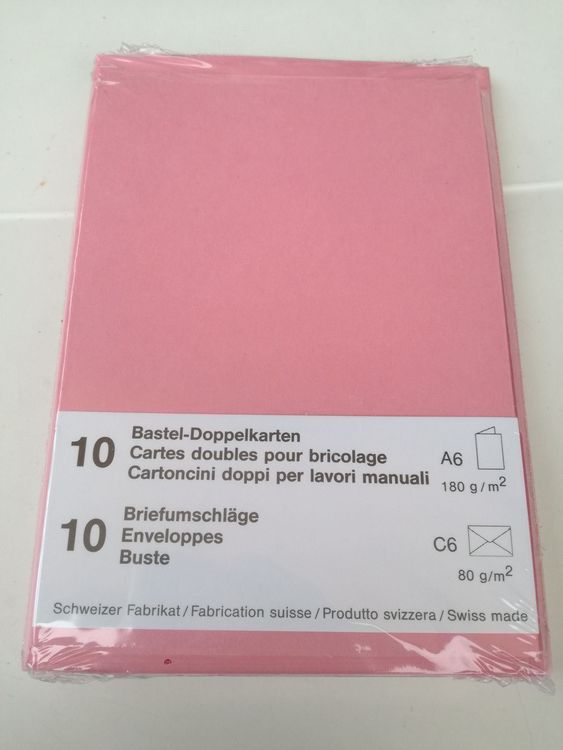 10 Couvert inkl. 10 Karten Pink C6 | Kaufen auf Ricardo