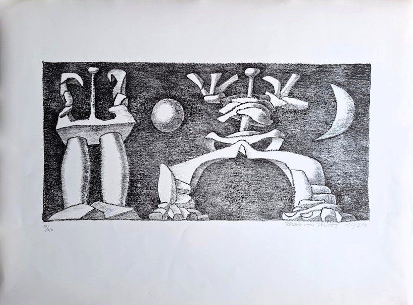 Surrealistische Lithografie von Max von Moos (Gebraucht) in Alpnach ...