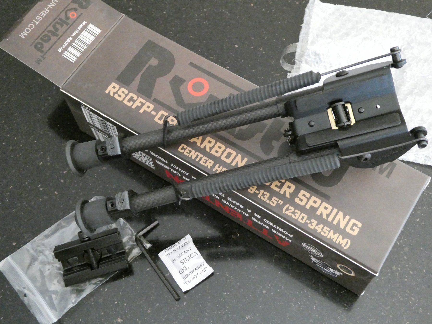 Gewehr Zweibeinstütze Rockstad 9-13.5" mit Picatinny Adapter (Neu und originalverpackt) in ...