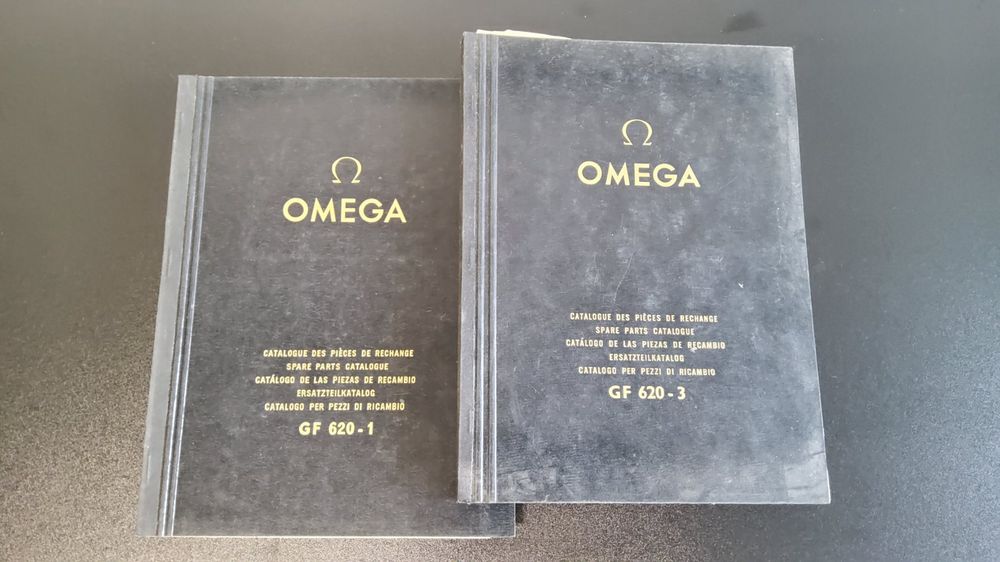 2 Catalogues vintage Omega/ Catalogue des pièces de rechange (Gebraucht ...