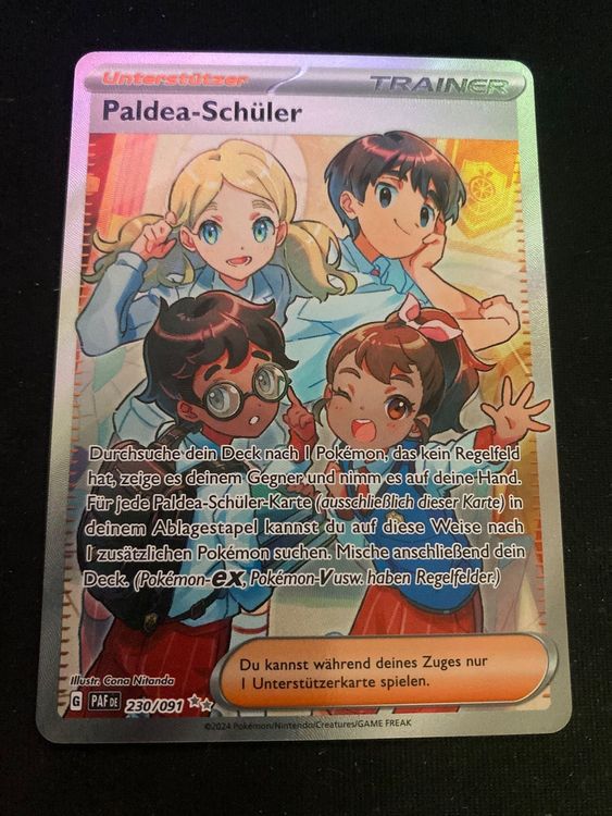 Pokemonkarte Paldea-Schüler Trainer (Neu (gemäss Beschreibung)) in Neuhausen für CHF 1 – mit ...
