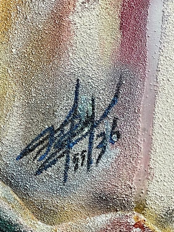 Freddy GERBER Grosse Abstrakte Akt Dame Mischtechnik (Gebraucht) in Root für CHF 30 – nur ...