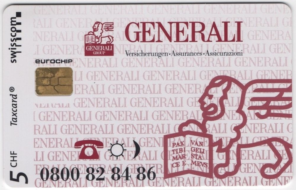 GENERALI Versicherungen - seltene Schweizer Firmen Taxcard (Neu (gemäss ...