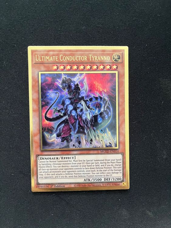 Ultimate Conductor Tyranno (MGED-EN014), Premium Gold Rare (Gebraucht ...