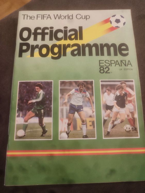 FIFA World Cup Espana 82 Official Programme RARITÄT (Neu (gemäss ...