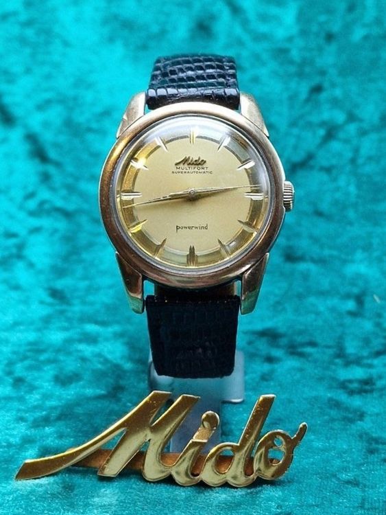 MIDO MULTIFORT powerwind SUPERAUTOMATIC Goldhaube, ca. 1950e (Gebraucht ...