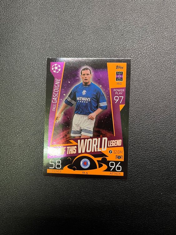 Topps Match Attax 2022/23 Paul Gascoigne OL5 | Kaufen auf Ricardo