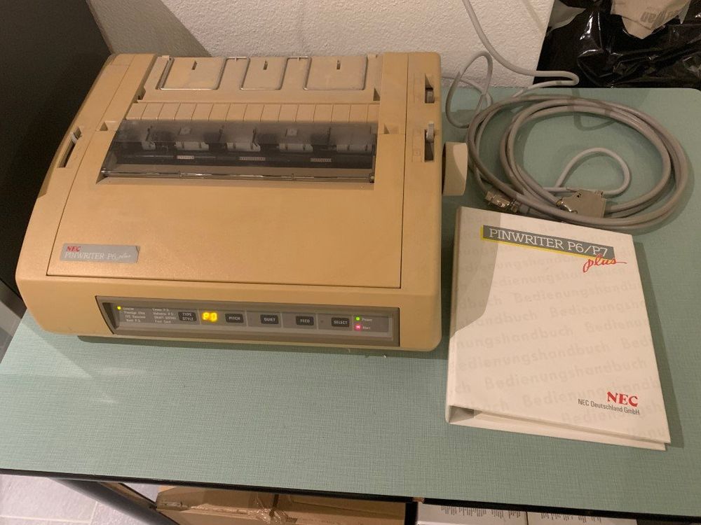 Rarität uralter Nadeldrucker NEC Pinwriter P6 Plus Atari (Gebraucht) in ...