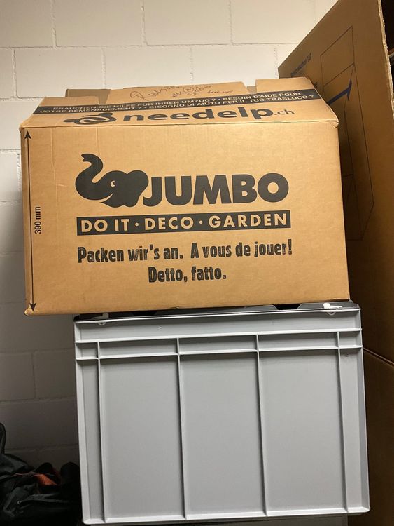 5 Zügelkartons Jumbo, gross, gebraucht, total 4 (Gebraucht) in Neerach ...