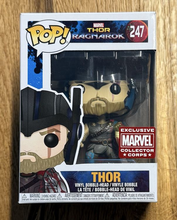Funko pop Thor Ragnarok 247 MARVEL 🌟 Collector Corps 🏆 9.0 (Gebraucht ...