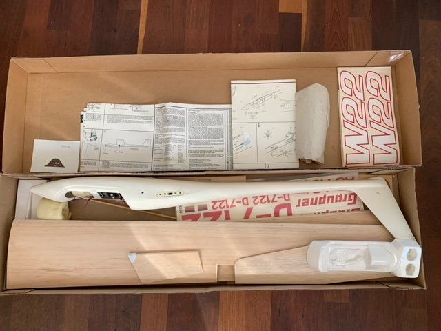 Graupner AS W22 Vintage Segelflugzeug (Neu und originalverpackt) in ...