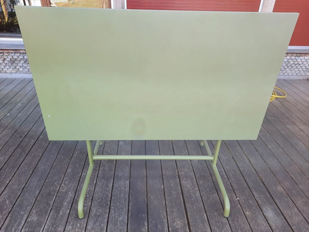 Gartentisch Metall, Giardimo LAB Lisa olivgrün, umklappbar (Gebraucht ...