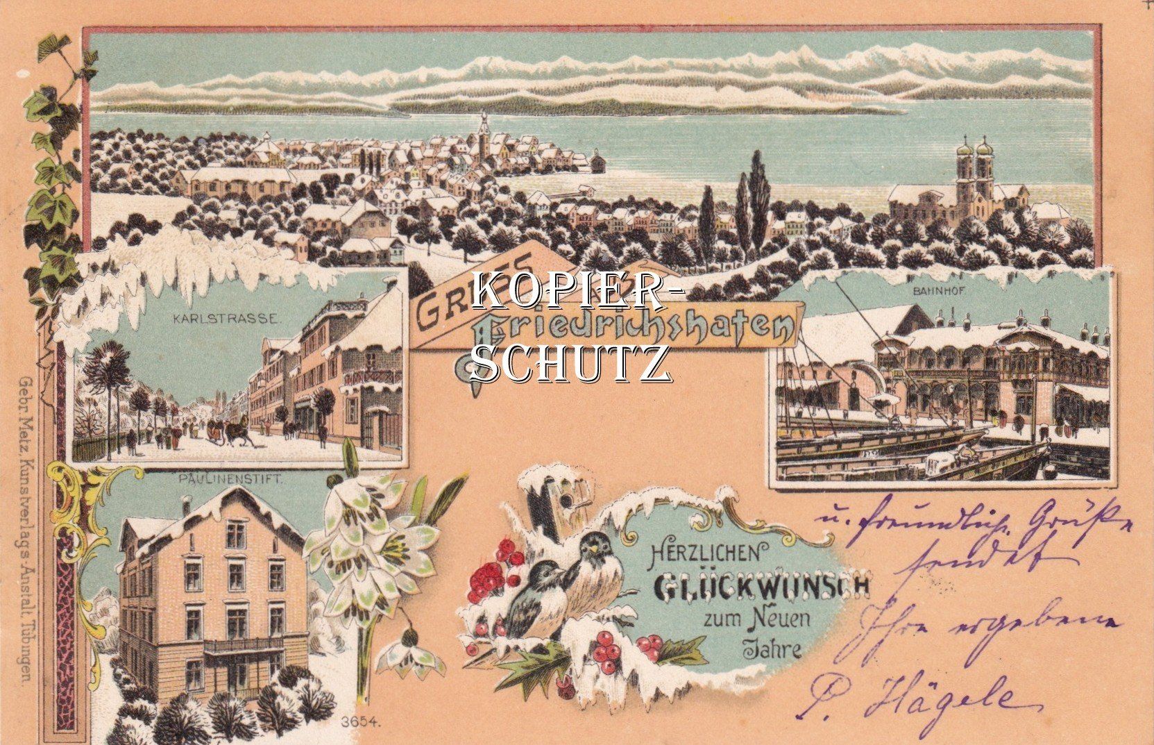Gruss aus Friedrichshafen (Litho; Glückwunsch Neujahr) /ao (Gebraucht) in Hombrechtikon für CHF ...
